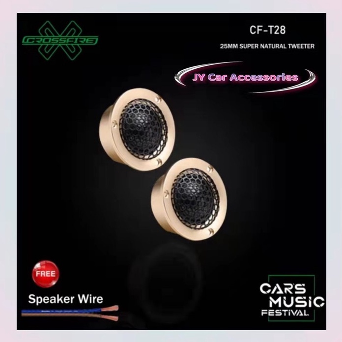 CROSSFIRE TWEETER CF-T28 SILK DOMW WITH FULL ALUMINIUM HOUSING | Shopee ...
