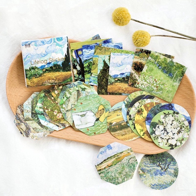 Super Beautiful Van Gogh Painting Sticker (45 Stickers) | Shopee Malaysia