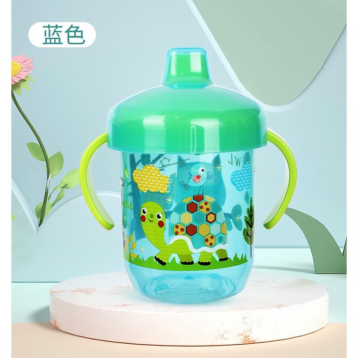 Baby Kids Training Drinking Cup with Handle and penutup / Baby Learning ...