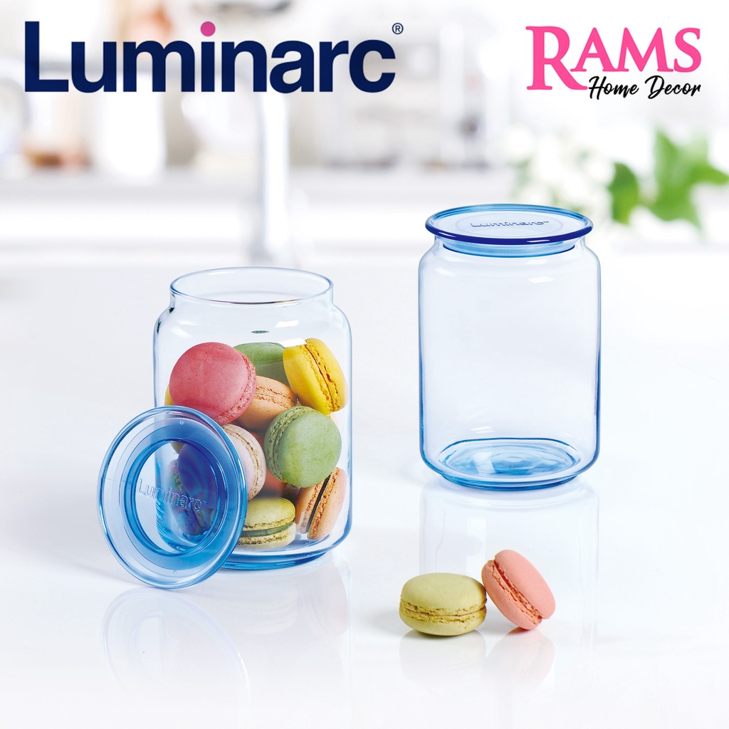 Luminarc 2 Pcs Rondo Jar 0.75L / Food Storage / Clear Glass Container ...