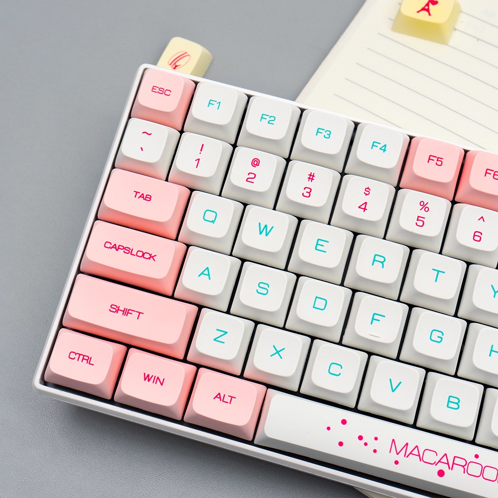 [𝗥𝗘𝗔𝗗𝗬 𝗦𝗧𝗢𝗖𝗞] Macaron Theme Keycaps | XDA Profile | Dye-Sub PBT | Shopee Malaysia