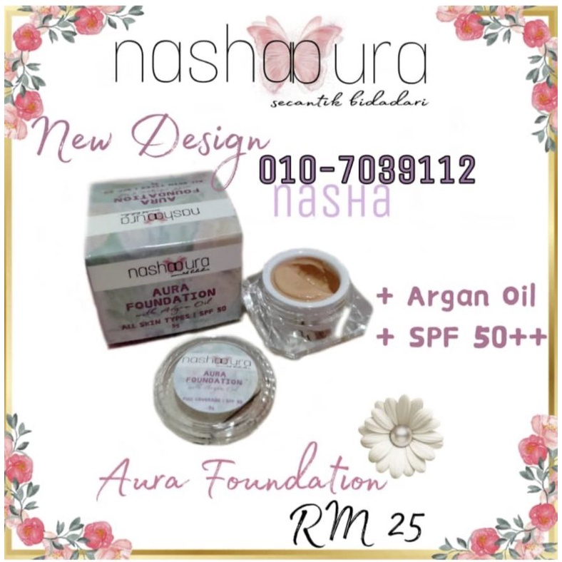 Nasha Aura Foundation | Shopee Malaysia