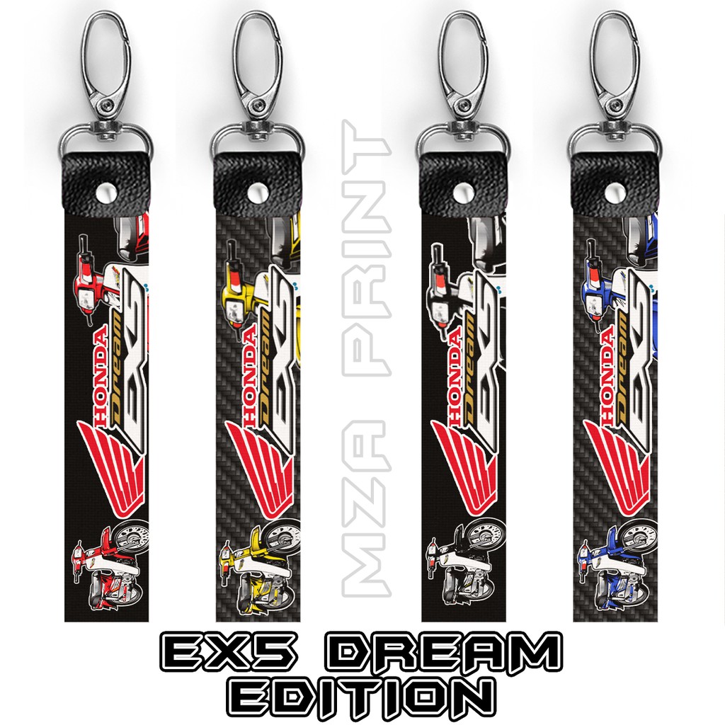 CUSTOM Lanyard Keychain Honda EX5 Dream Edition | Custom Design | Boleh ...