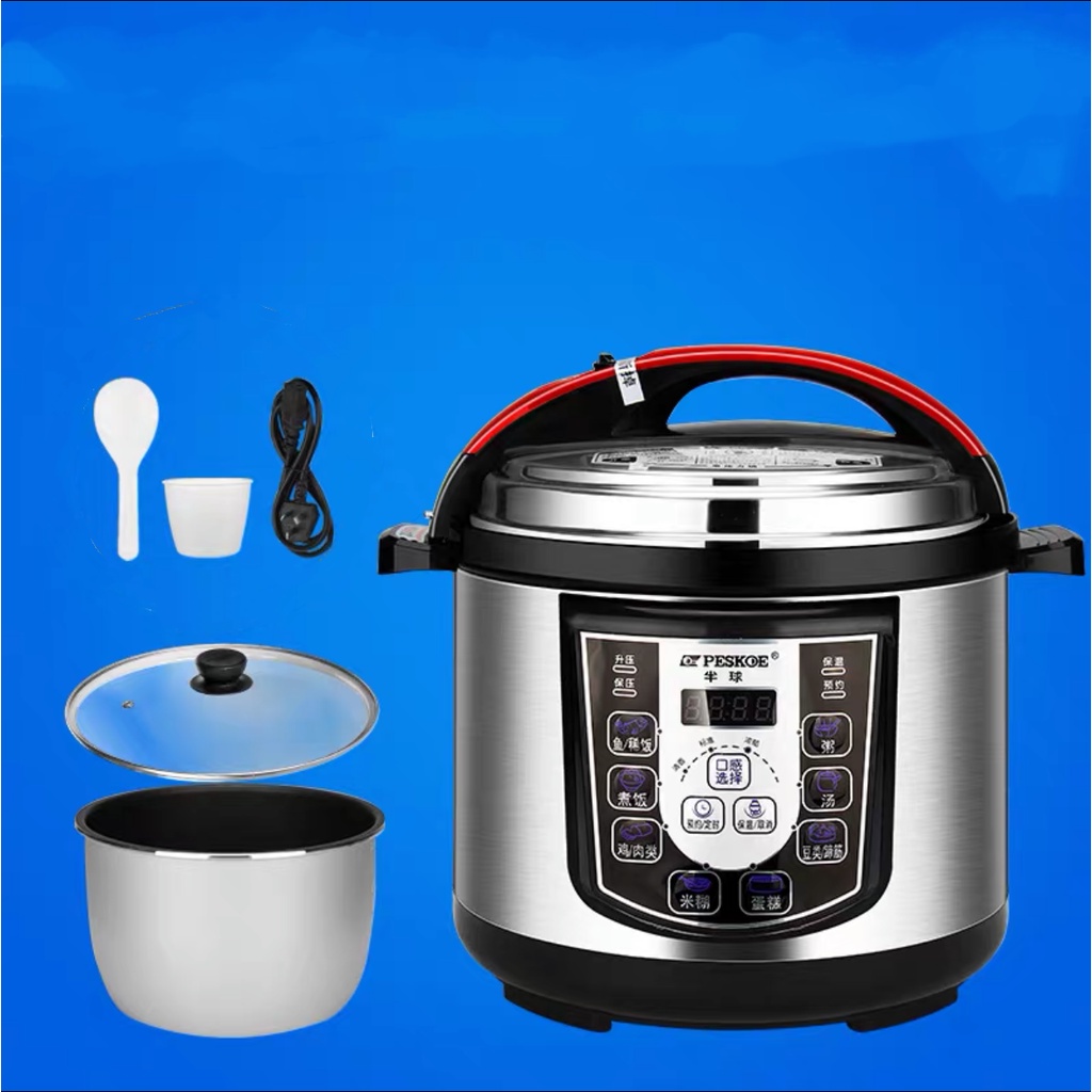 PPP 4L / 6L / 12L / 17L Air Pressure Cooker Electric Digital Cooker Non ...