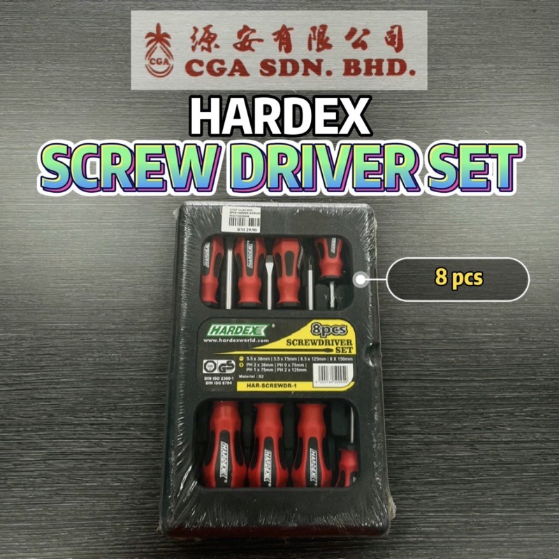HARDEX 8pcs Precision Screw Driver Set | Digital Test Pen Stanley Screw ...