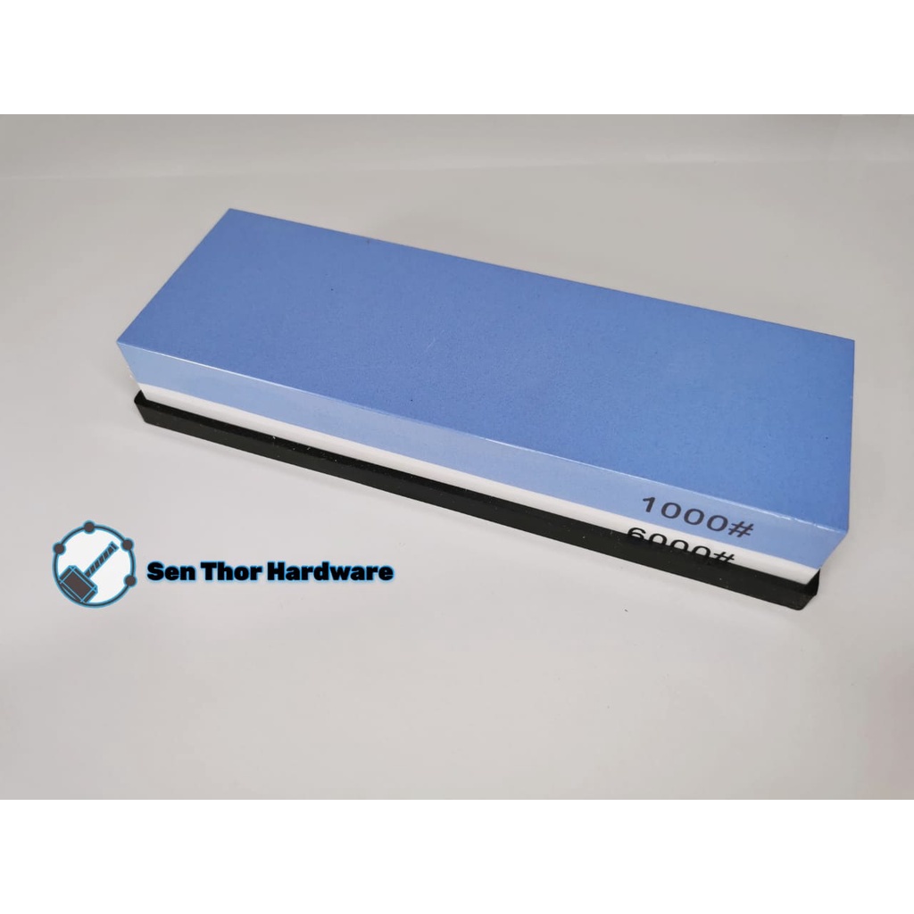 Double Sided Base Whetstone Sharpening Stone 双面磨刀石 | Shopee Malaysia
