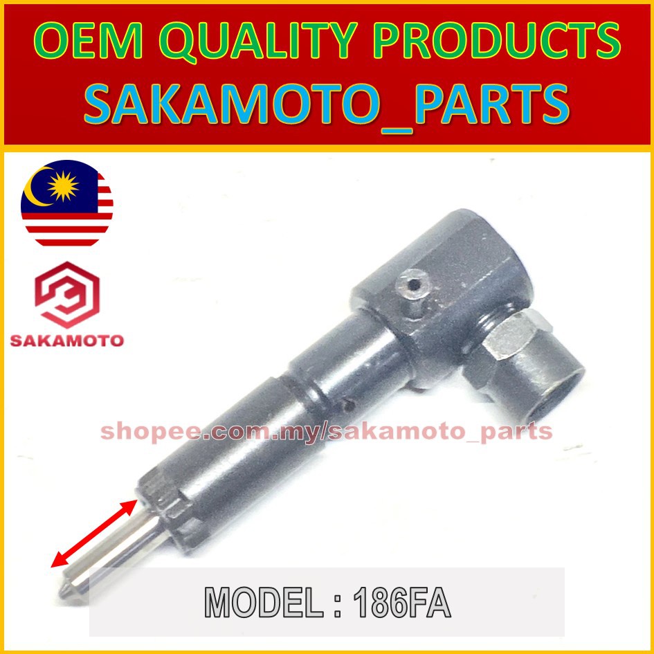 Yanmar China Engine L100 186FA Fuel injection valve LONG Nozzle ...