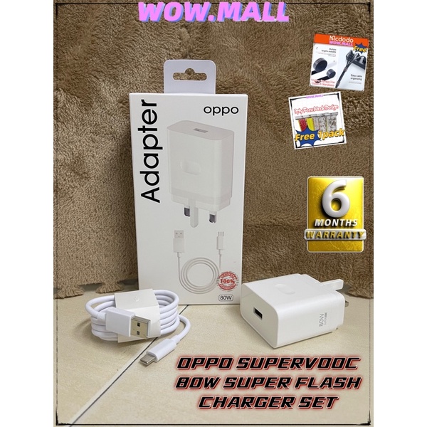 Oppo Reno Find X5 Pro Charger 80W Super VOOC 3.0 Adapter With 8A Type-C ...