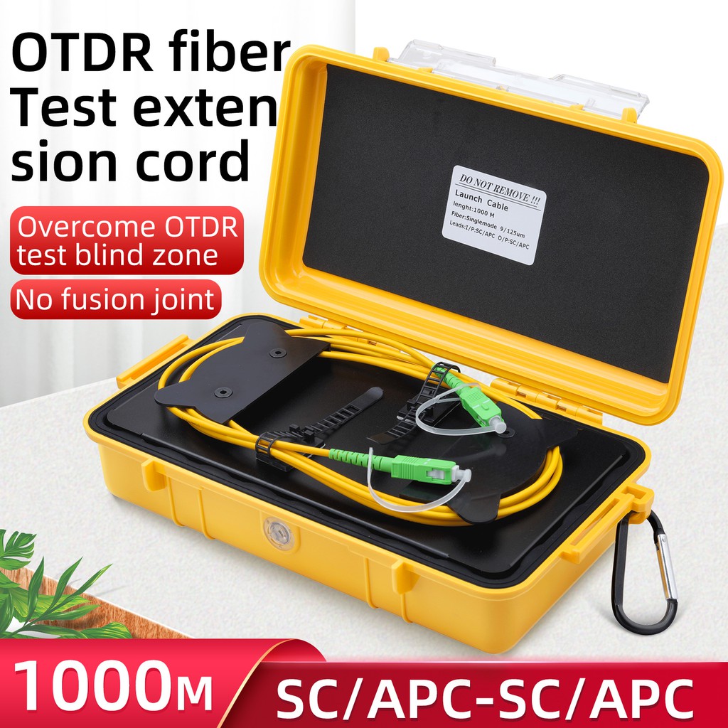 Fiber Optic Cable Test Tool OTDR Launch Cable Box 1km SM OTDR dead zone ...