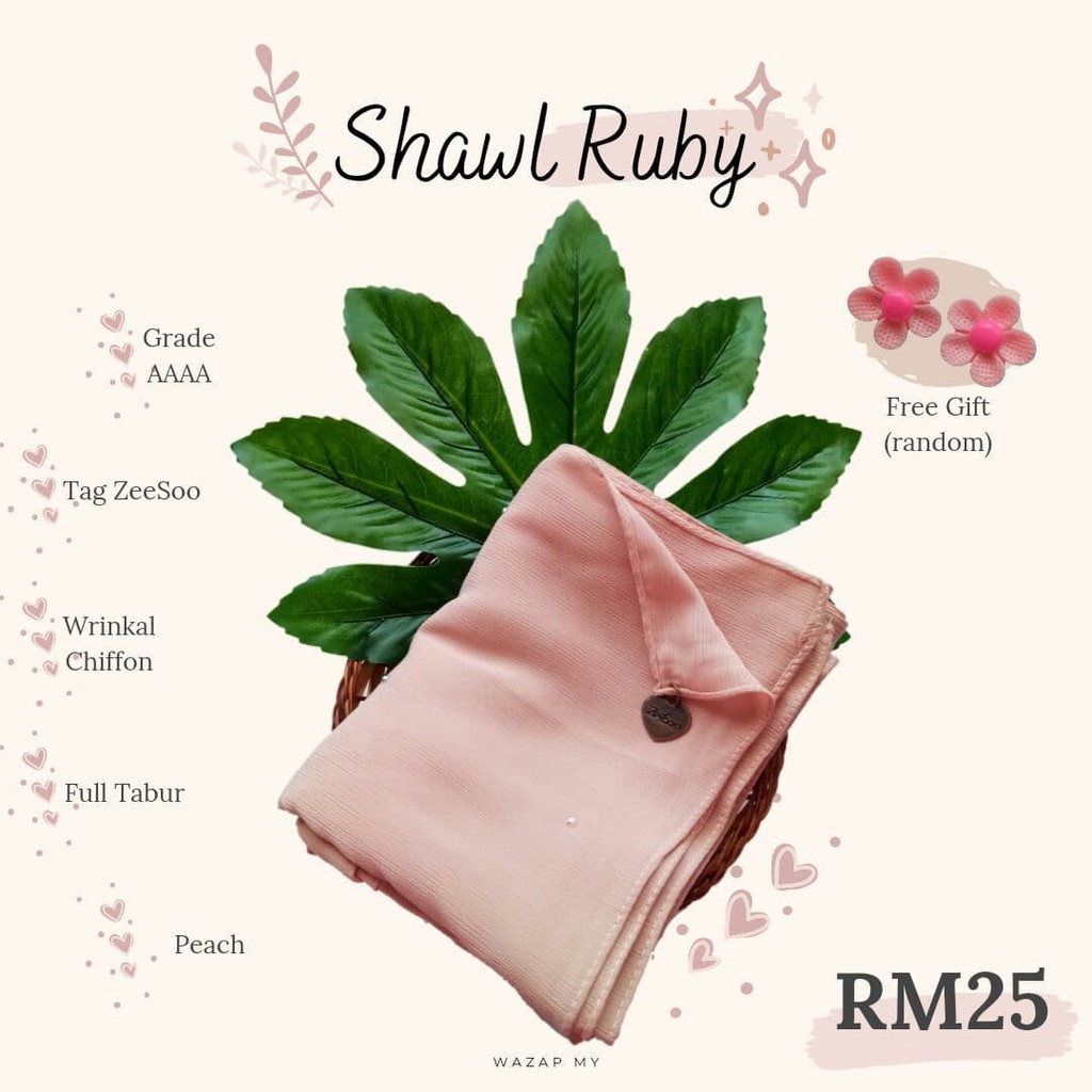 🔥 SHAWL RUBY TABUR 🔥 SHAWL TABUR 🔥 SHAWL MANIK TABUR 🔥 ANTI KEDUT🔥 TAG ...
