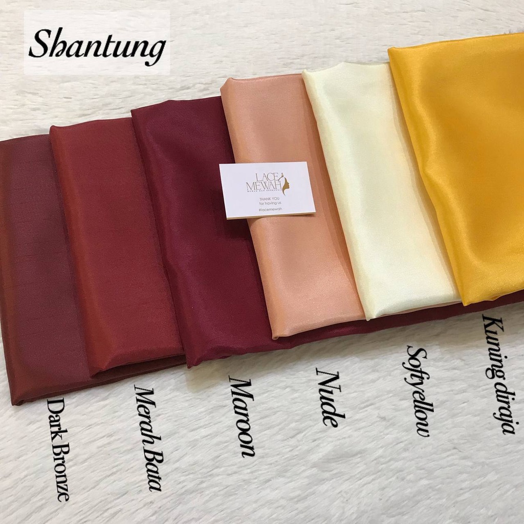 🌸KAIN SHANTUNG BIDANG 60 PELBAGAI WARNA🌸SESUAI UNTUK NIKAH TUNANG BAJU ...