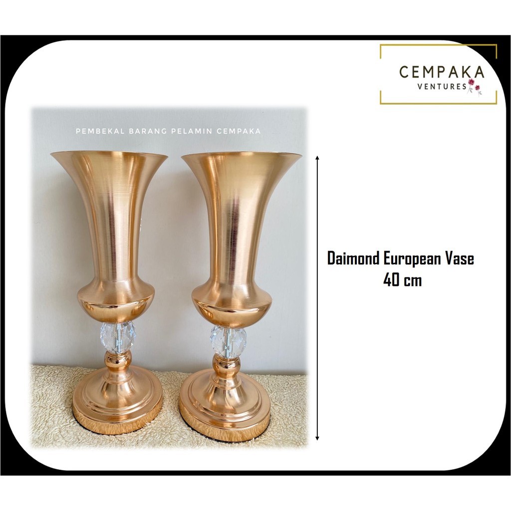 Gold Vase Roman Flora Home Hari Raya Decoration 2025 Flower Pot Pasu ...