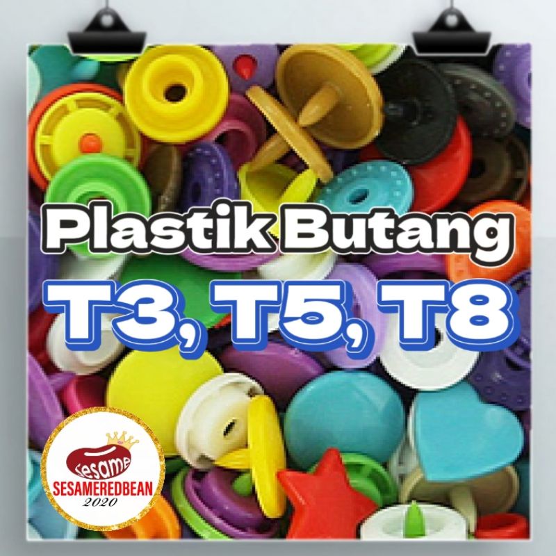 butang plastik T3 T5 T8 plastic button snap plier SesameRedbean® 참깨 팥 | Shopee Malaysia
