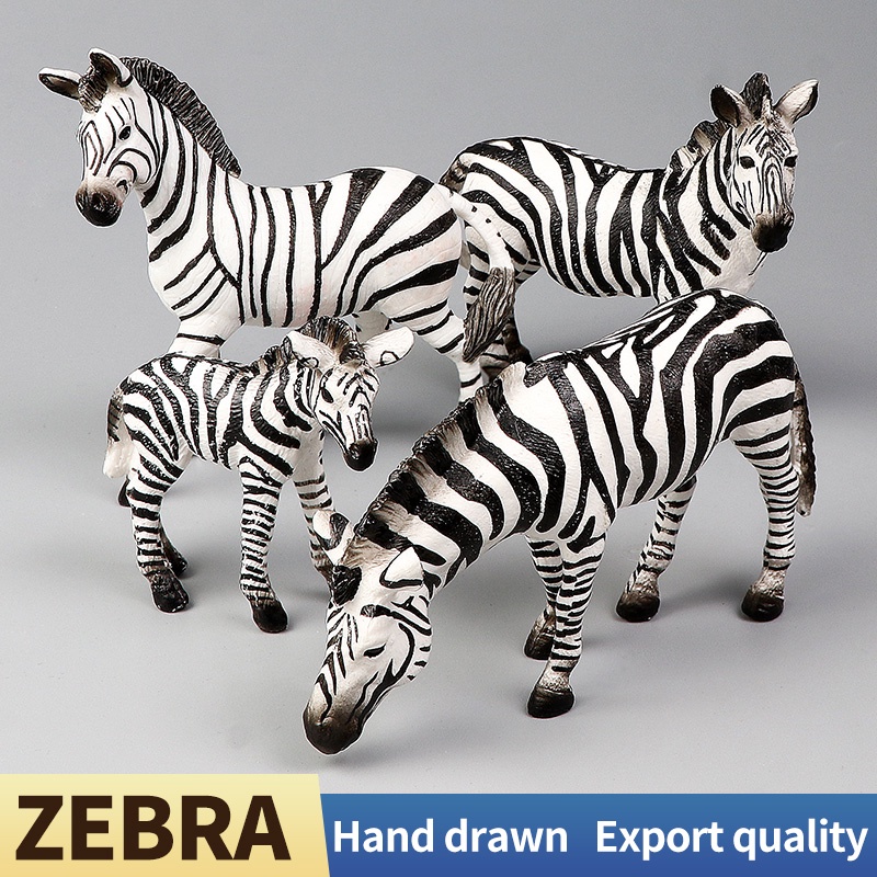African Wildlife World Simulation Animal Zebra Set Animals Model Action ...