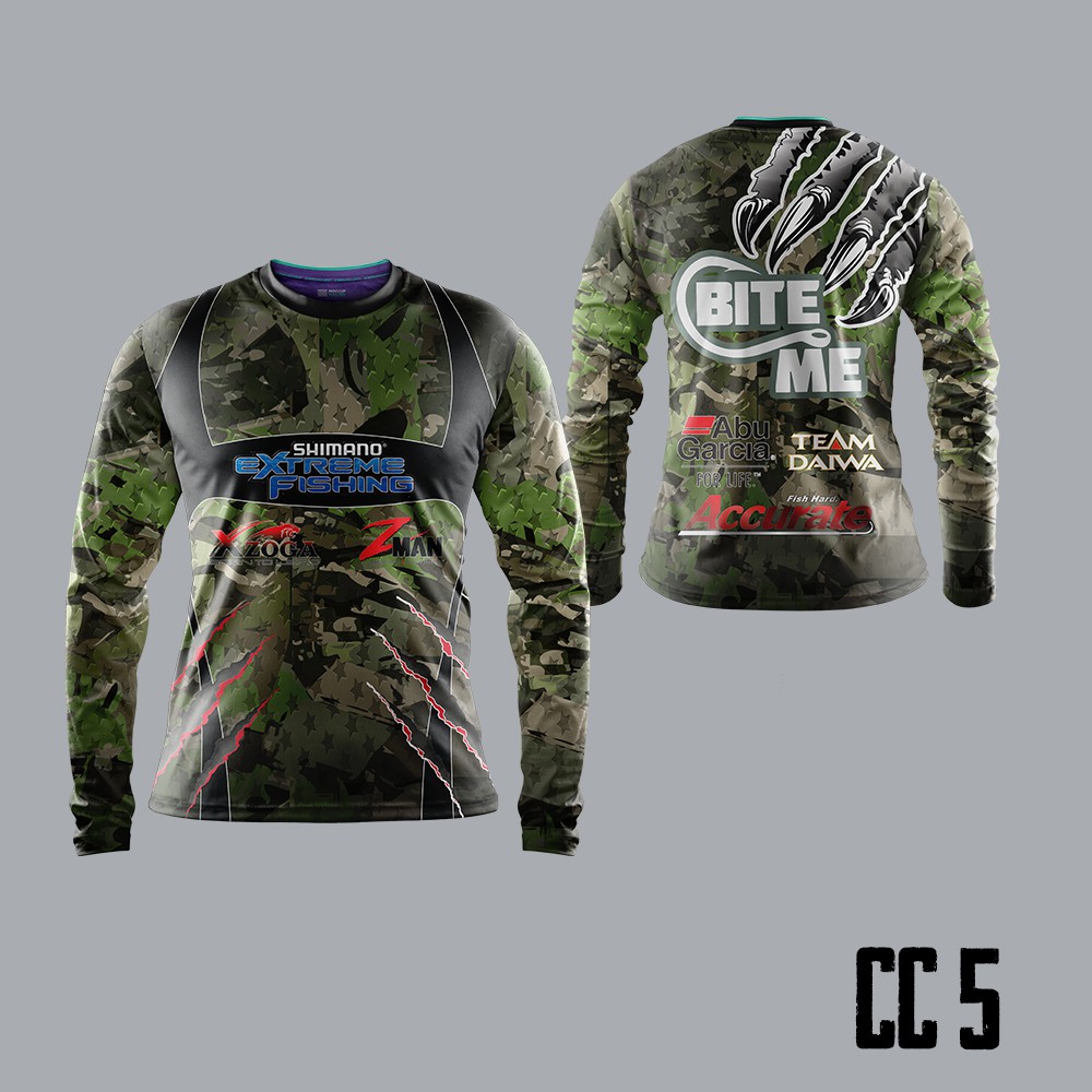 CAMO CRAWL Fishing Outfit | Baju Memancing | Fishing Jersey | Shopee ...