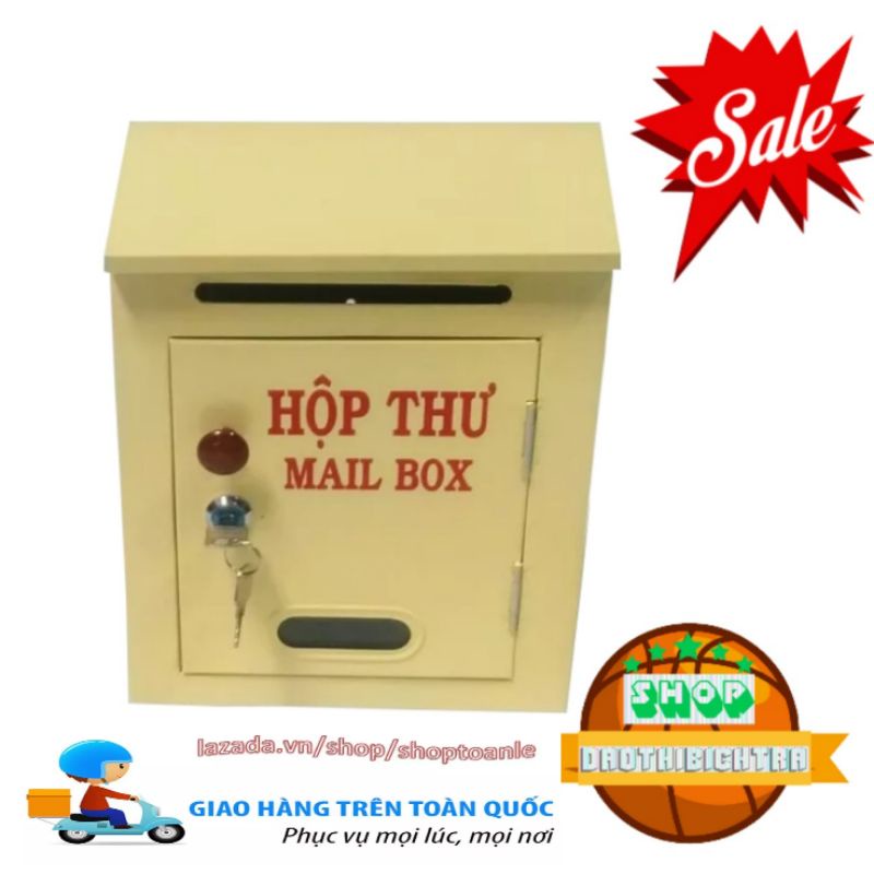 Newspaper box, suggestion box (cream yellow) size (22x10x28cm) | Shopee ...