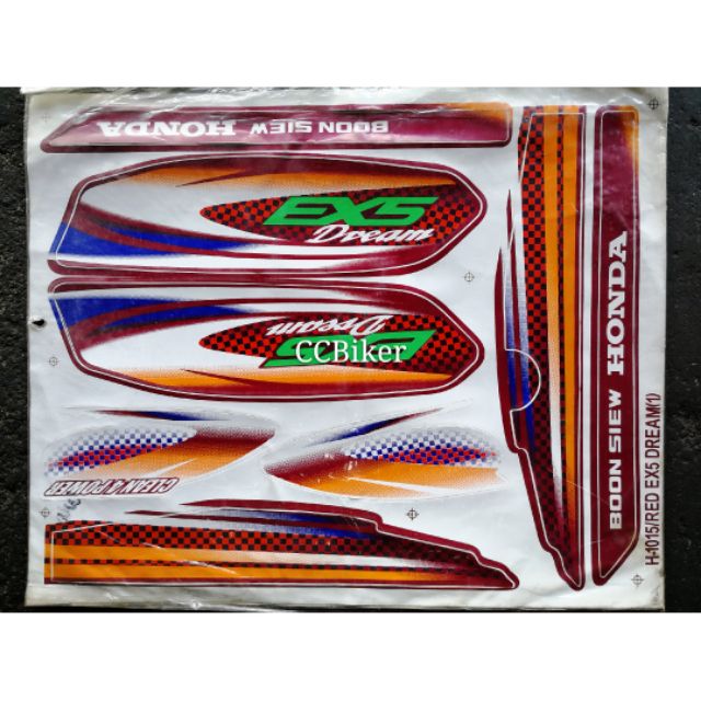Honda EX5 Dream (1) Body Sticker | Shopee Malaysia