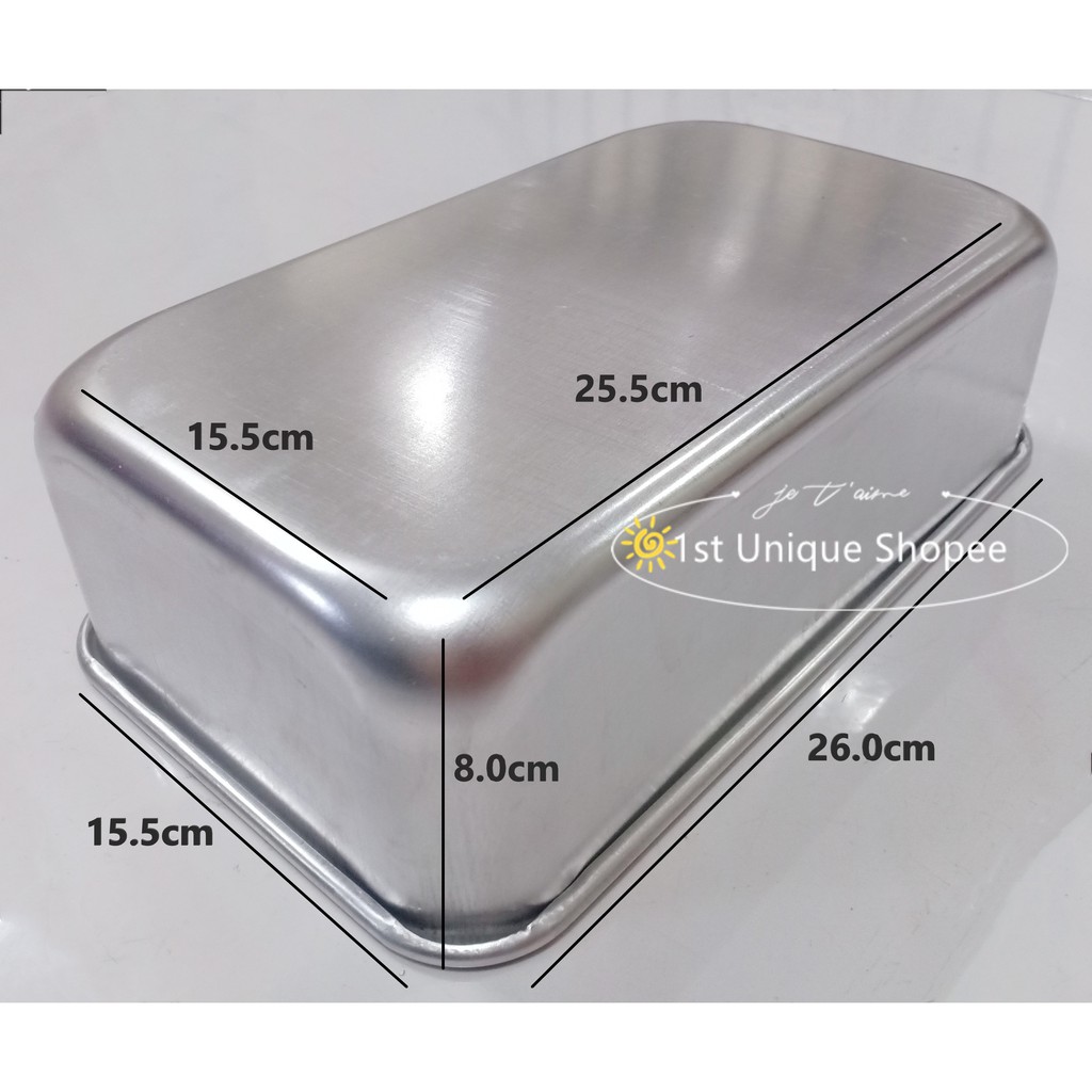 Acuan Loyang Kek Roti Dalam Segi Empat Tepat (Rectangular cake bread ...