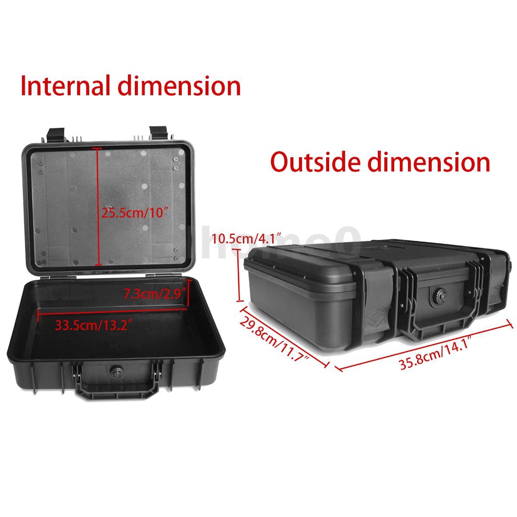 HLHOME 8 Size Waterproof Hard Carry Tool Case Storage Box Camera ...