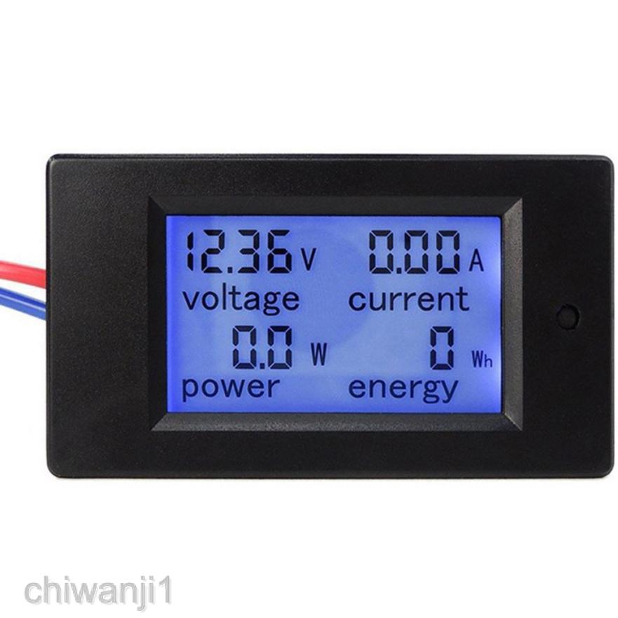 Ready! 6.5-100V DC Meter Amp kWh Watt Digital Multimeter 20A | Shopee ...