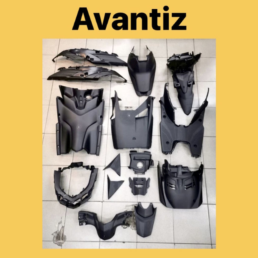 Yamaha EGO AVANTIZ AVANTIS AVANTIK Inner Cover Full Set Kaver Hitam ...