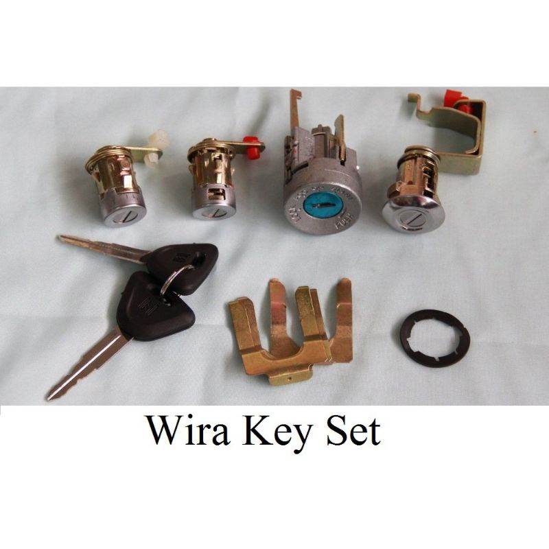 PROTON WIRA SEDAN AEROBACK KEY SET ASSY WITH STARTED SWITCH IGNITION ...