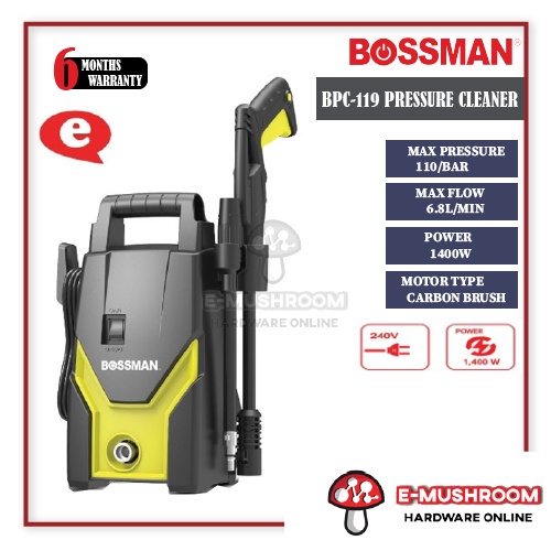 Bossman BPC119 Water Jet High Pressure Water Jet Cleaner | Shopee Malaysia