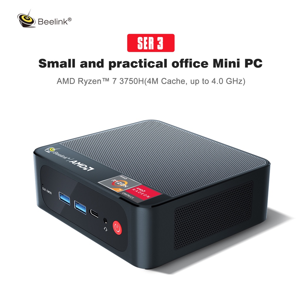 Beelink SER 3 Mini PC AMD Ryzen 7 3750H Windows 10 Pro DDR4 8GB SSD ...