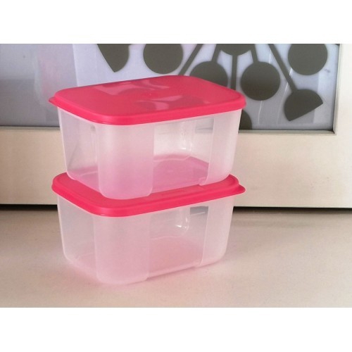 Tupperware FreezerMate Small II (2) 650ml - pink | Shopee Malaysia