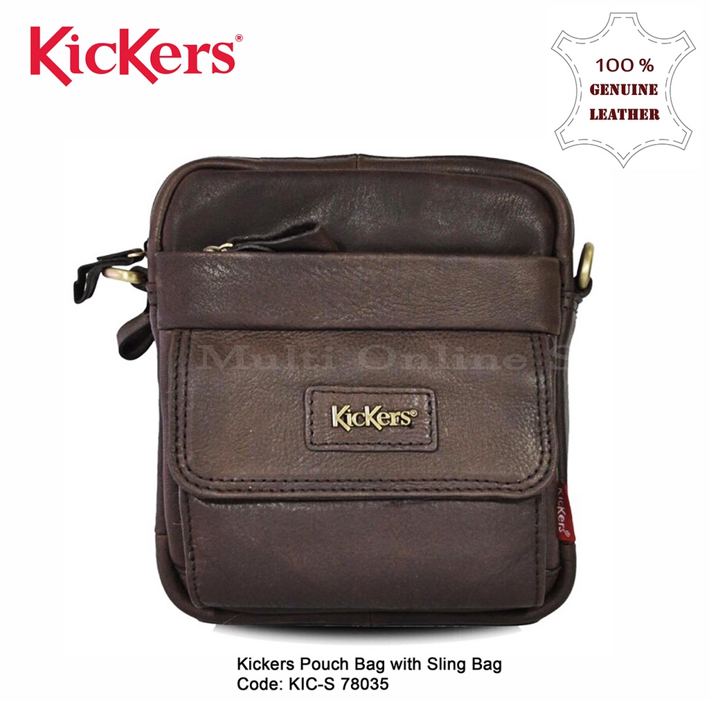 Kickers Leather Pouch and Sling Bag KIC-S 78035 | Shopee Malaysia