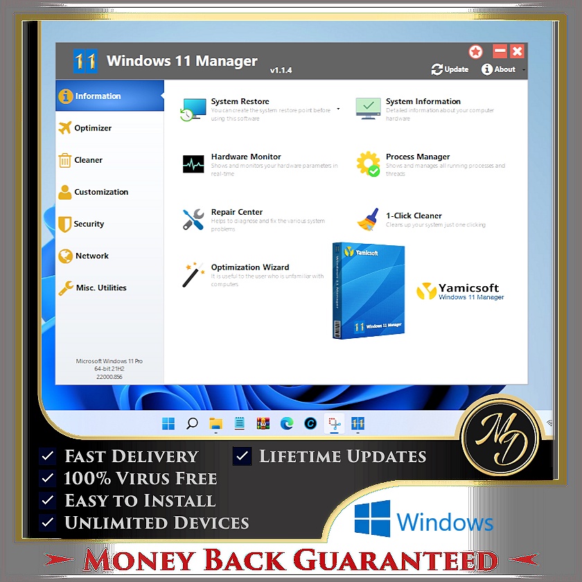 Yamicsoft Windows 11 Manager 1.2.8 (with License) for Windows 11 Dated ... Yamicsoft Windows 11 Manager 1.2.8 (with License) for Windows 11 Dated ...