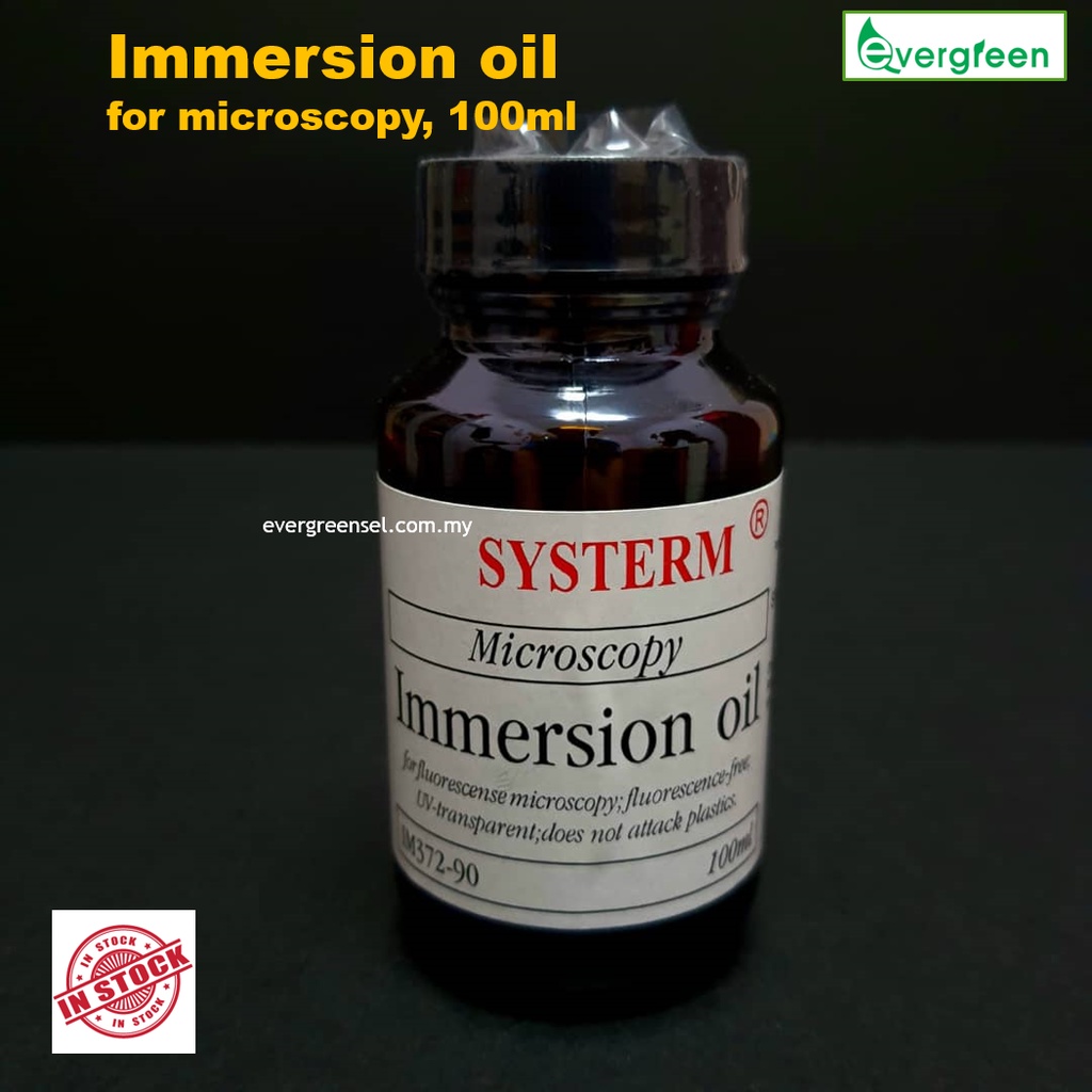 Immersion oil for microscopy, 100ml | Shopee Malaysia