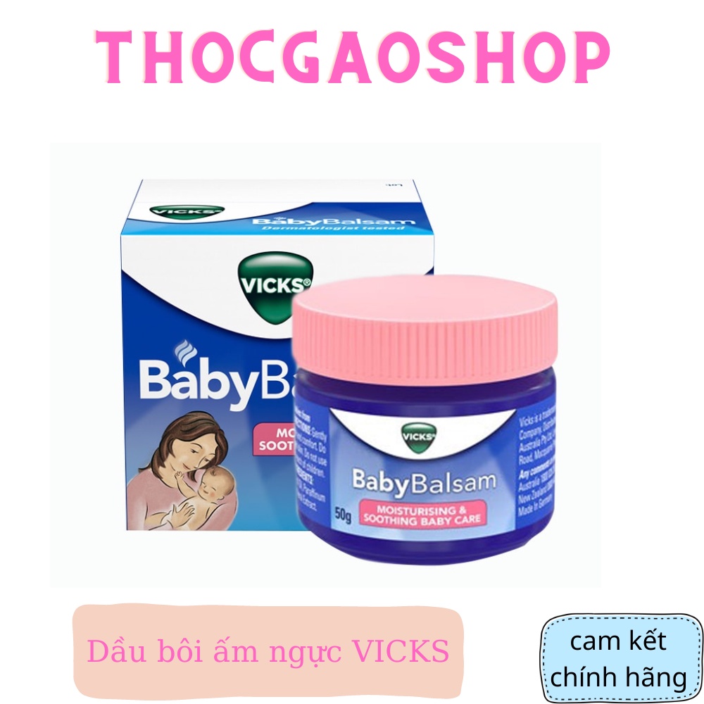 Vicks Baby Balsam Oil - Warm chest oil for Baby THOCGAOSHOP1989 ...