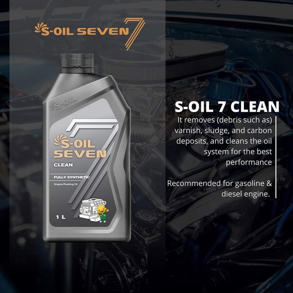 S-OIL 7 CLEAN 1 LITER FULLY SYNTHETIC | Shopee Malaysia
