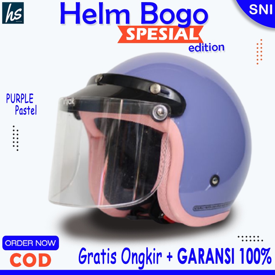 Adult BOGO Helmet full Neck SNI Helm BOGO Adult Retro SNI Helm BOGO ...