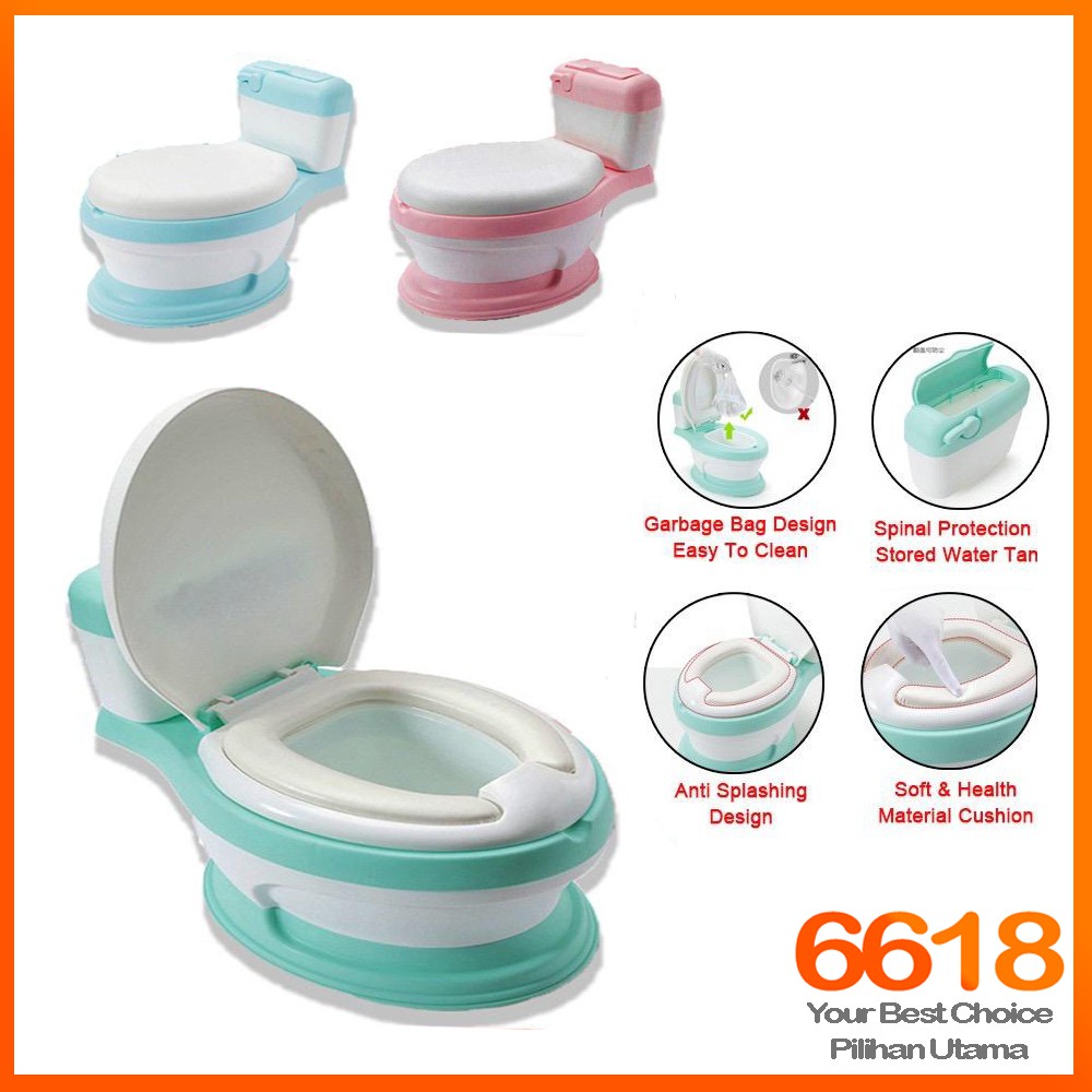 Tempat Duduk Tandas Kencing Bayi Baby Portable Early Learning Potty ...
