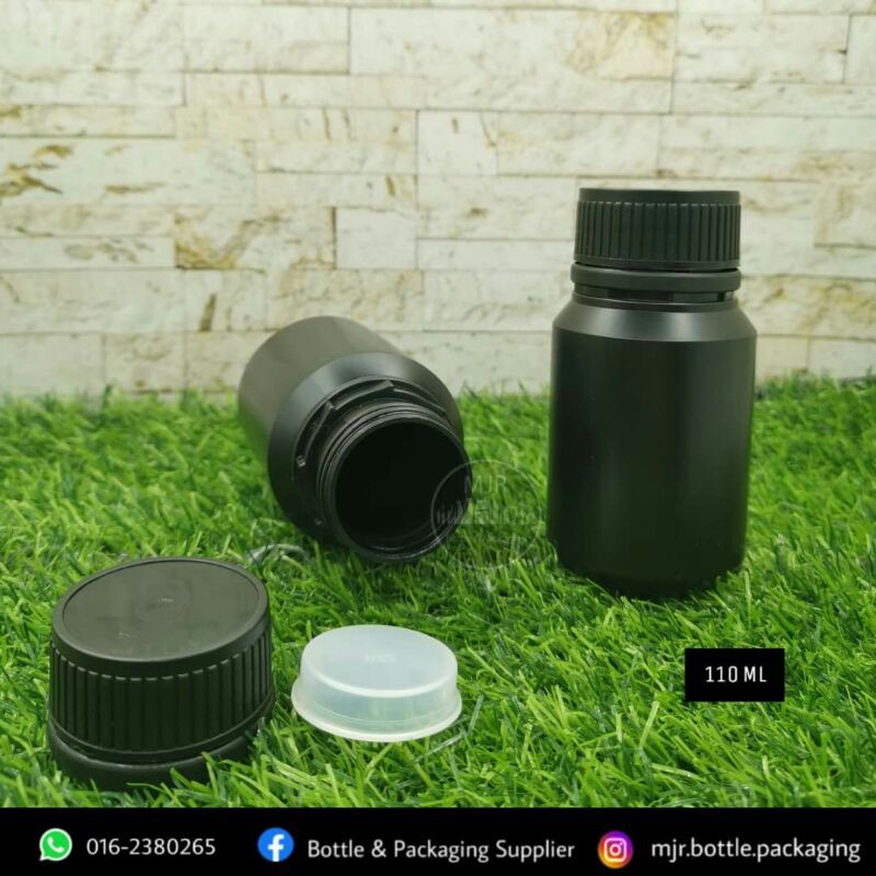1pcs 110ml BOTOL KAPSUL/BOTOL JAMU/BOTOL SERBUK/POWDER BOTTLE | Shopee ...