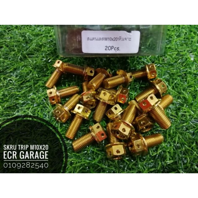 🇹🇭SKRU SAIZ M10x20 TITANIUM GOLD🇹🇭 | Shopee Malaysia