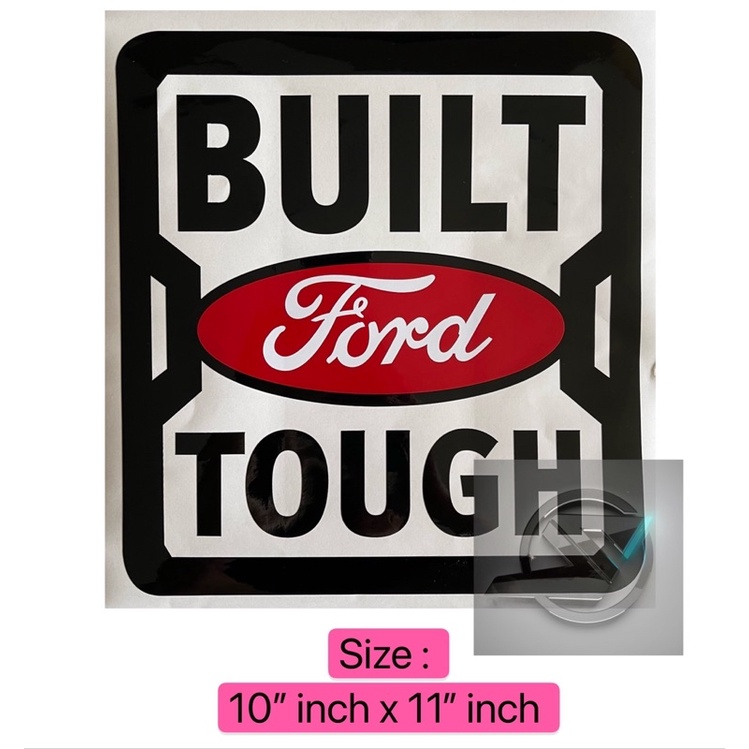 (Ready Stock) S559# BUILD FORD TOUGH 4x4 Car Sticker | Shopee Malaysia