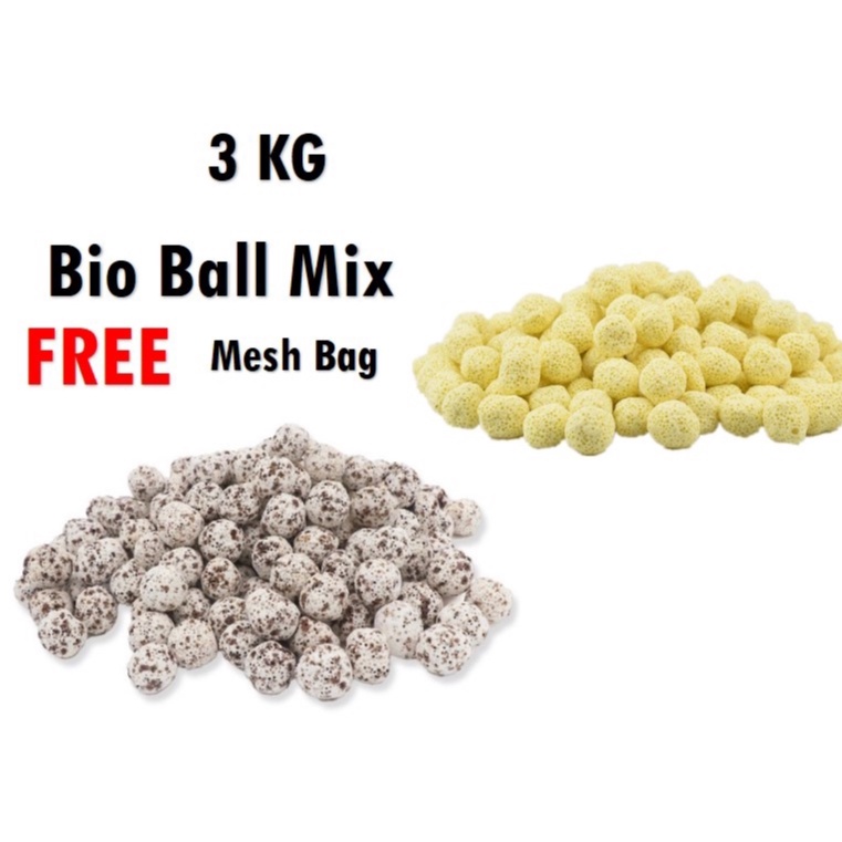 ITOSHI 3KG Aquarium Bacteria Ball Biochemical Filter Media Nitrifying ...