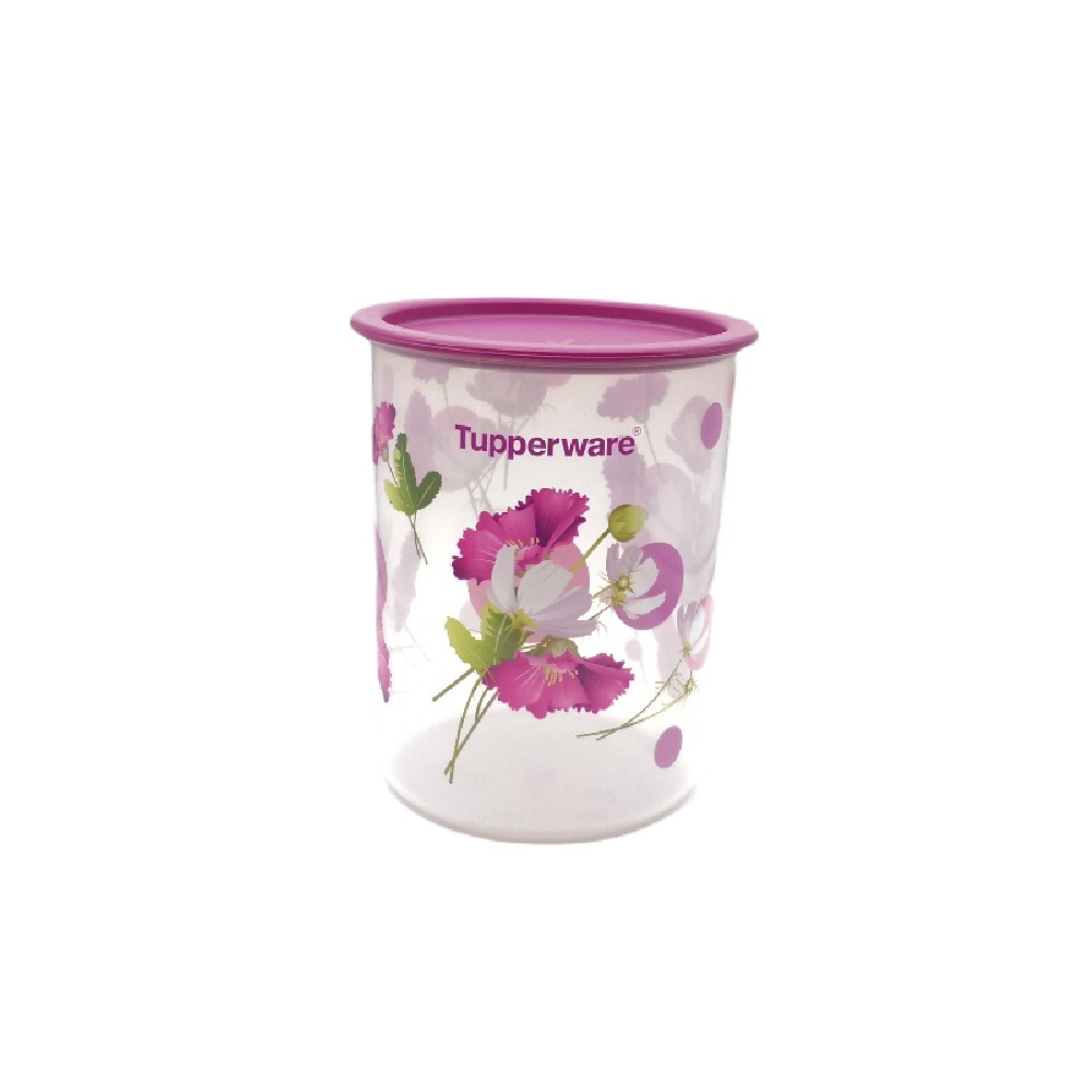 Tupperware Royale Bloom One Touch Canister Junior (1) 1.25L | Shopee Malaysia