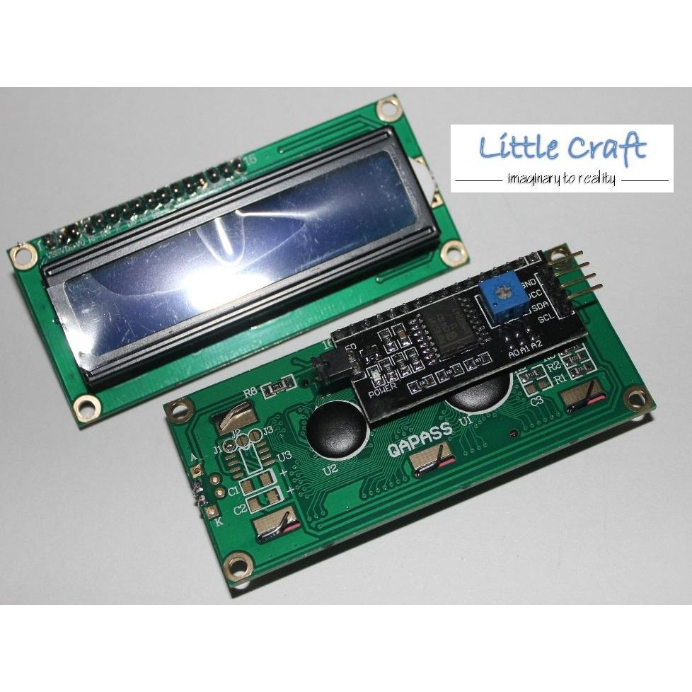 Arduino IoT I2C Character LCD 1602 Blue Blacklight | Shopee Malaysia