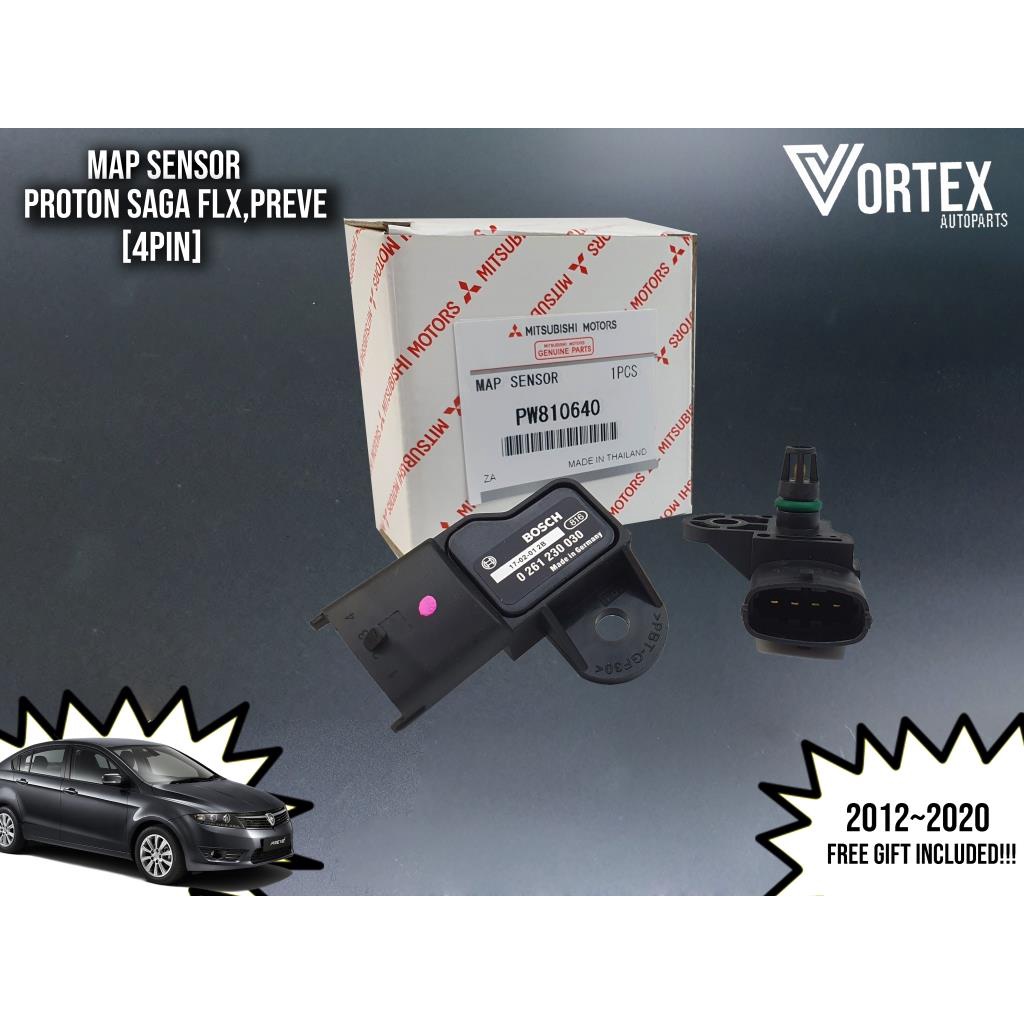 Map Sensor For Proton Saga FLX,Preve (2011~2020)Year,(4PIN) | Shopee ...