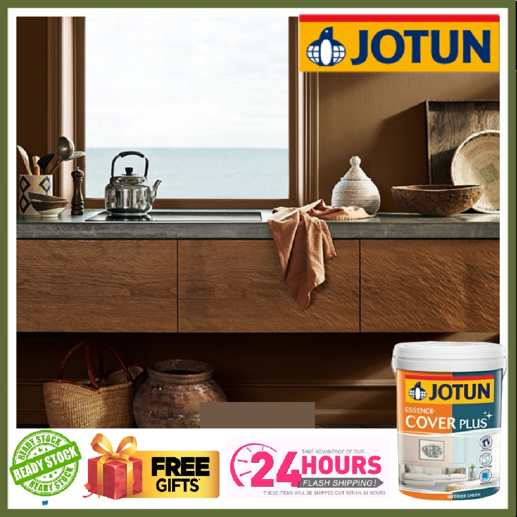 JOTUN 1L 12127 EARTHY BROWN ESSENCE COVER PLUS SHEEN & MATT/INTERIOR ...