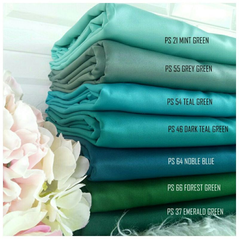 [PLAIN DULL SATIN]- PEARL SATIN SILK 45" (ALBUM 1/2) | Shopee Malaysia