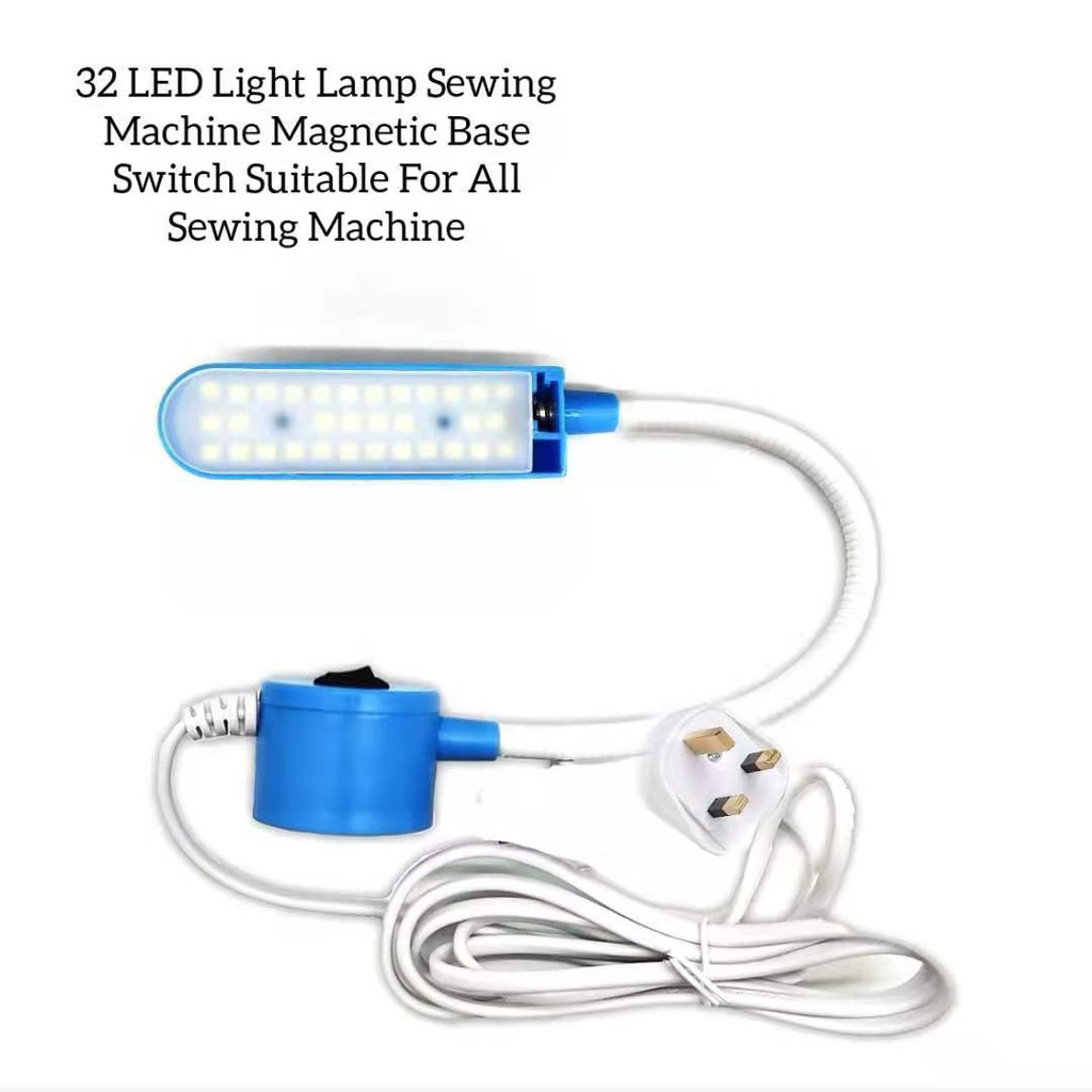 Sewing Machine Light Gooseneck Lamp Magnetic Base Switch Flexible ...