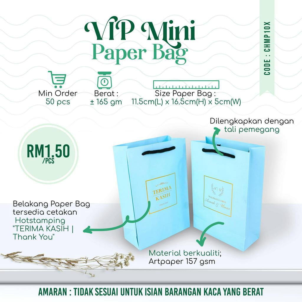 𝗛𝘂𝗺𝗮𝗶𝗿𝗮𝗴𝗶𝗳𝘁 𝗗.𝗜.𝗬 | Vip Mini Paper Bag | 165gm | Paperbag Doorgift ...