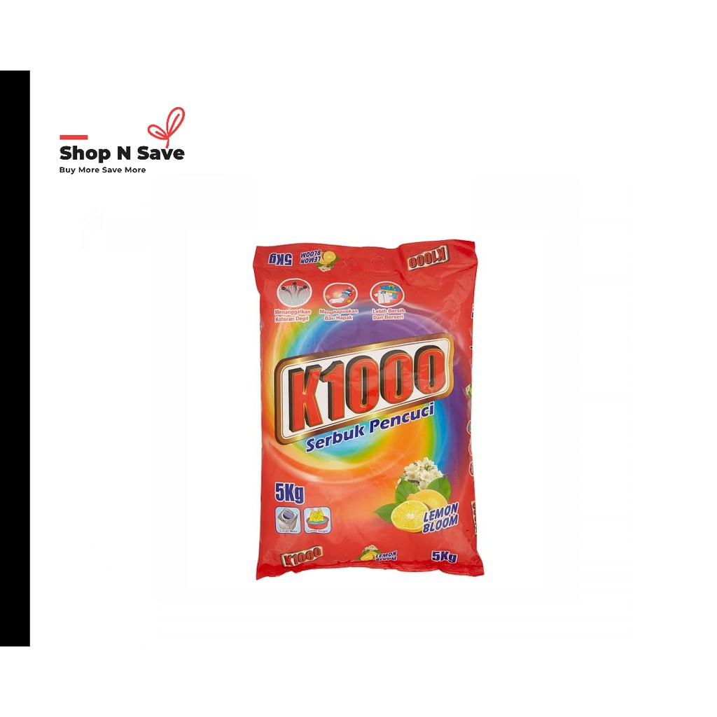 LAUNDRY POWDER 5KG 洗衣粉 K1000 BRAND | Shopee Malaysia
