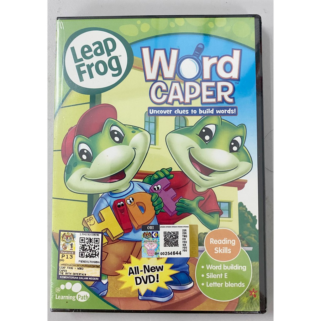 CHILDREN DVD LEAP FROG WORD CAPER *UNCOVER CLUES TO BUILD WORD ...