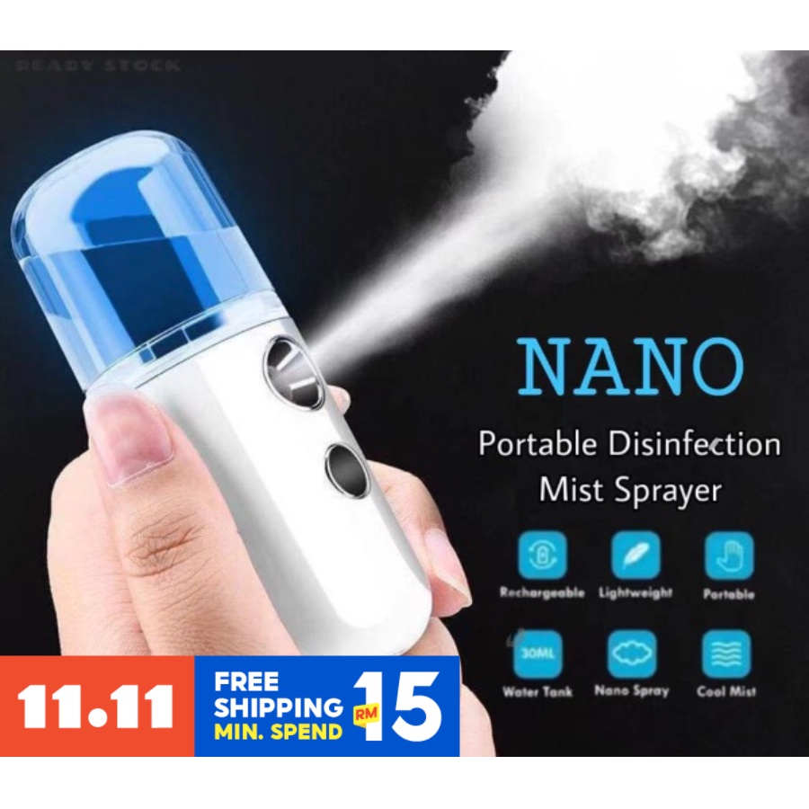 Portable Sanitizer Spray Machine Nano Spray Gun Antivirus Disinfectant ...